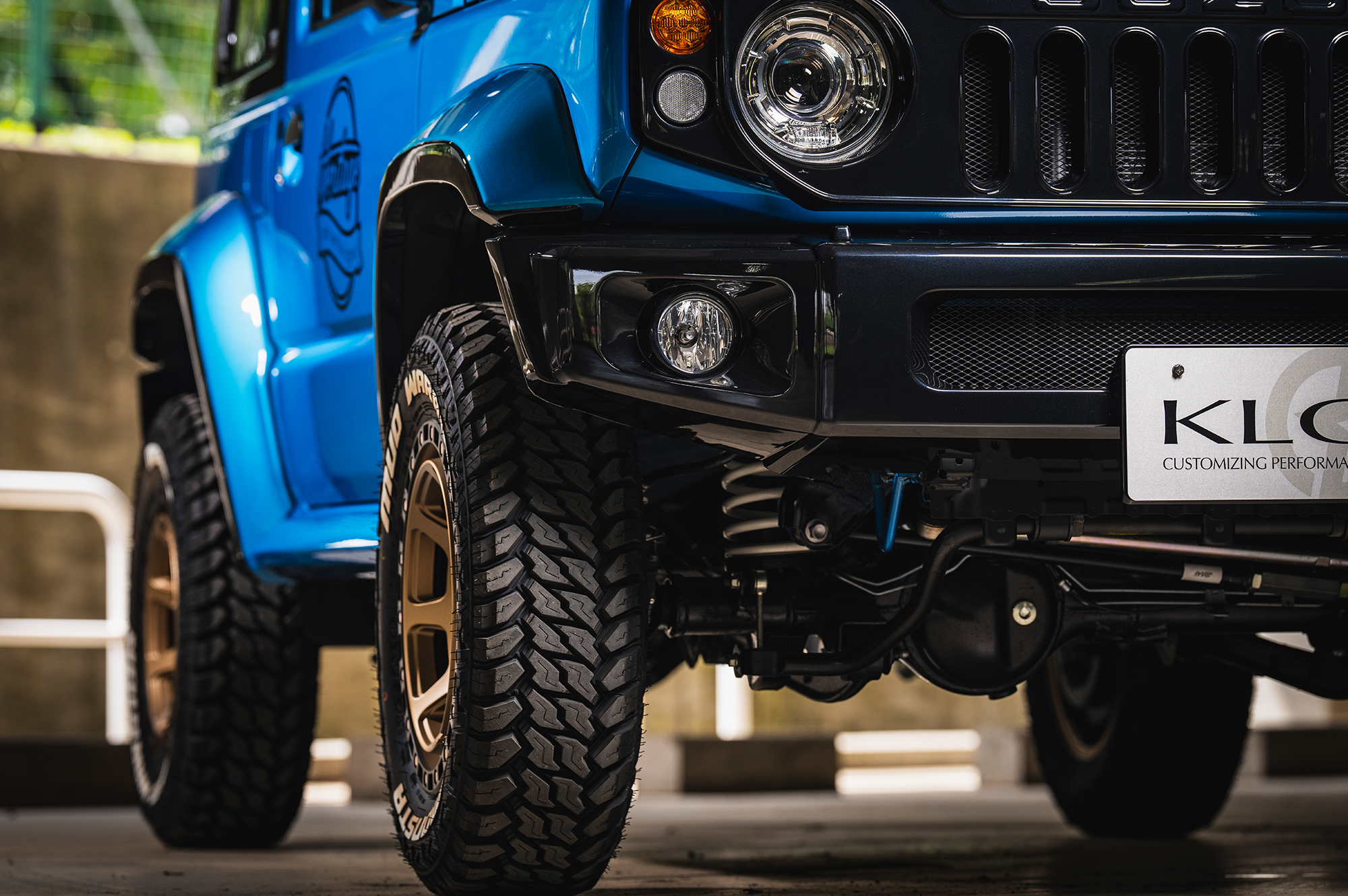 ジムニー・ジムニーシエラ 【JIMNY JB64 / 74W】｜カスタム・リフトアップ｜Heritage ヘリテージ KLC（ケーエルシー）｜フロントショートバンパー 74 JB74Wシエラ